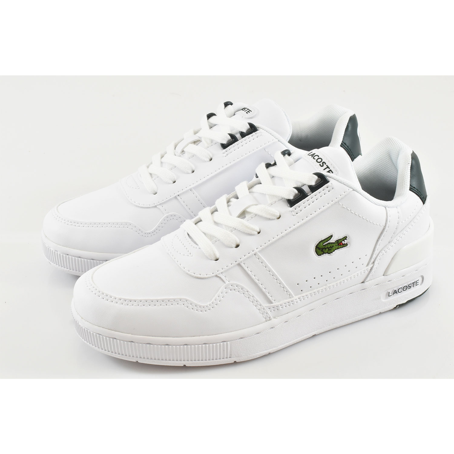 Lacoste T-Clip 0121 1 Άσπρο-Πράσινο - Polychronakis Shop