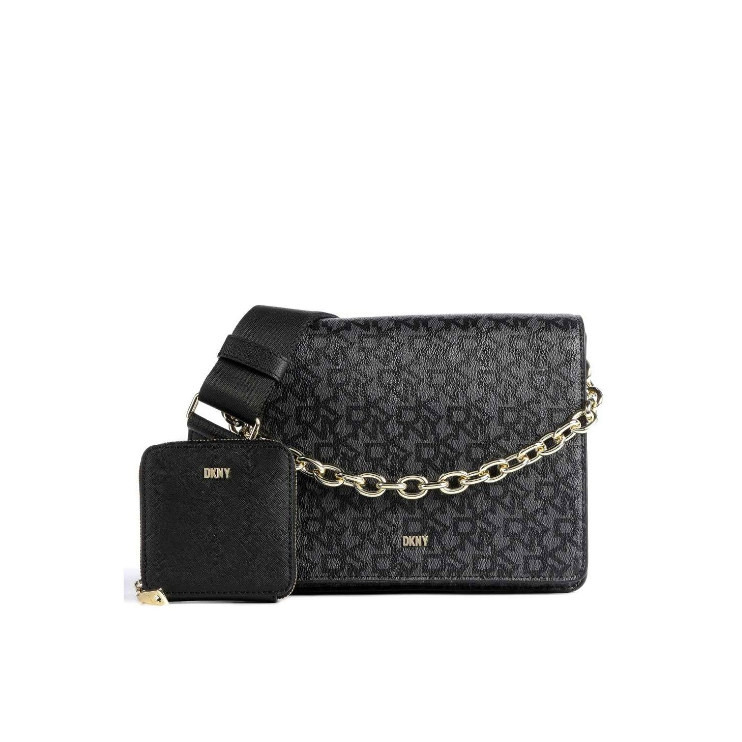 DKNY Otto Crossbody bag Μαύρο Logo - Polychronakis Shop