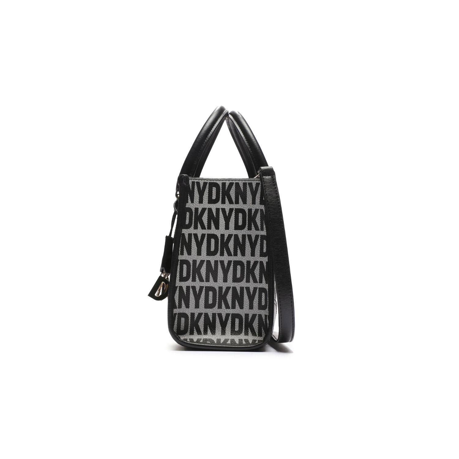 DKNY Perri Box Satchel Μαύρο Logo - Polychronakis Shop